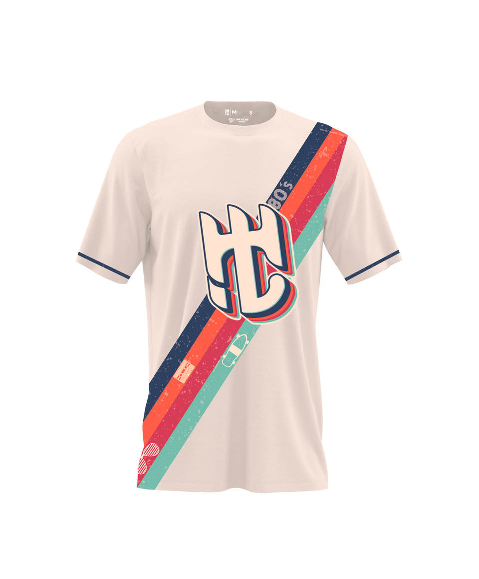 PLAYERA C/R 80'S CREMA – M SPORTS